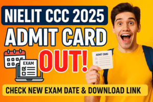 NIELIT CCC Admit Card 2025 Exam Date (Out) Download Hall Ticket