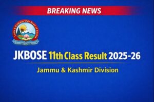 JKBOSE 11th Class Result 2025-26 Search by Name (Winter Zone)
