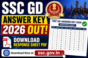 SSC GD Answer Key 2026 Out, Download Response Sheet